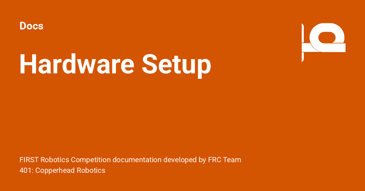 Hardware Setup - Docs