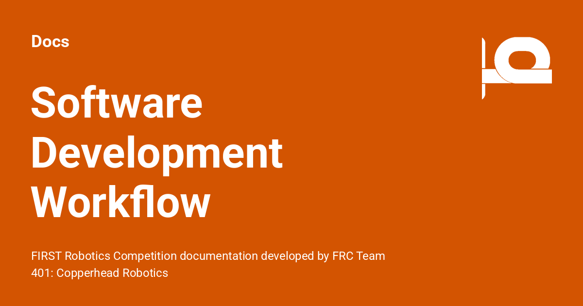 Software Development Workflow - Docs